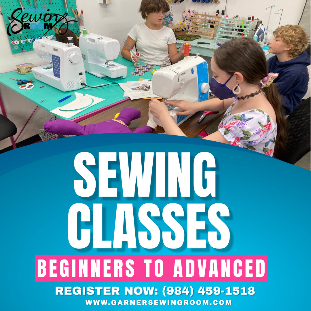 Enrollment for our 2024 Sewing Classes is now open! – Garner Sewing Room